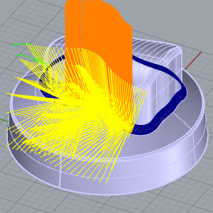 Edit Toolpath Example - Edit Tool Axis