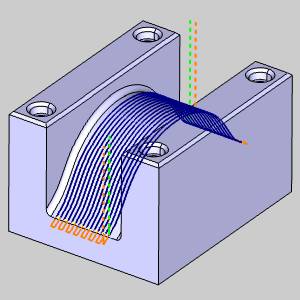 Edit Toolpath Example - Extend Cut Move