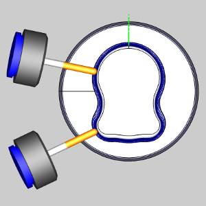 Edit Toolpath Example - Edit Tool Axis