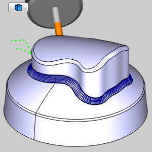 Edit Toolpath Example - Edit Tool Axis