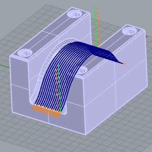 Edit Toolpath Example - Extend Cut Move