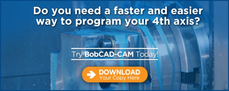 CAD-CAM Software for 4th Axis CNC Mill Programming | BobCAD-CAM