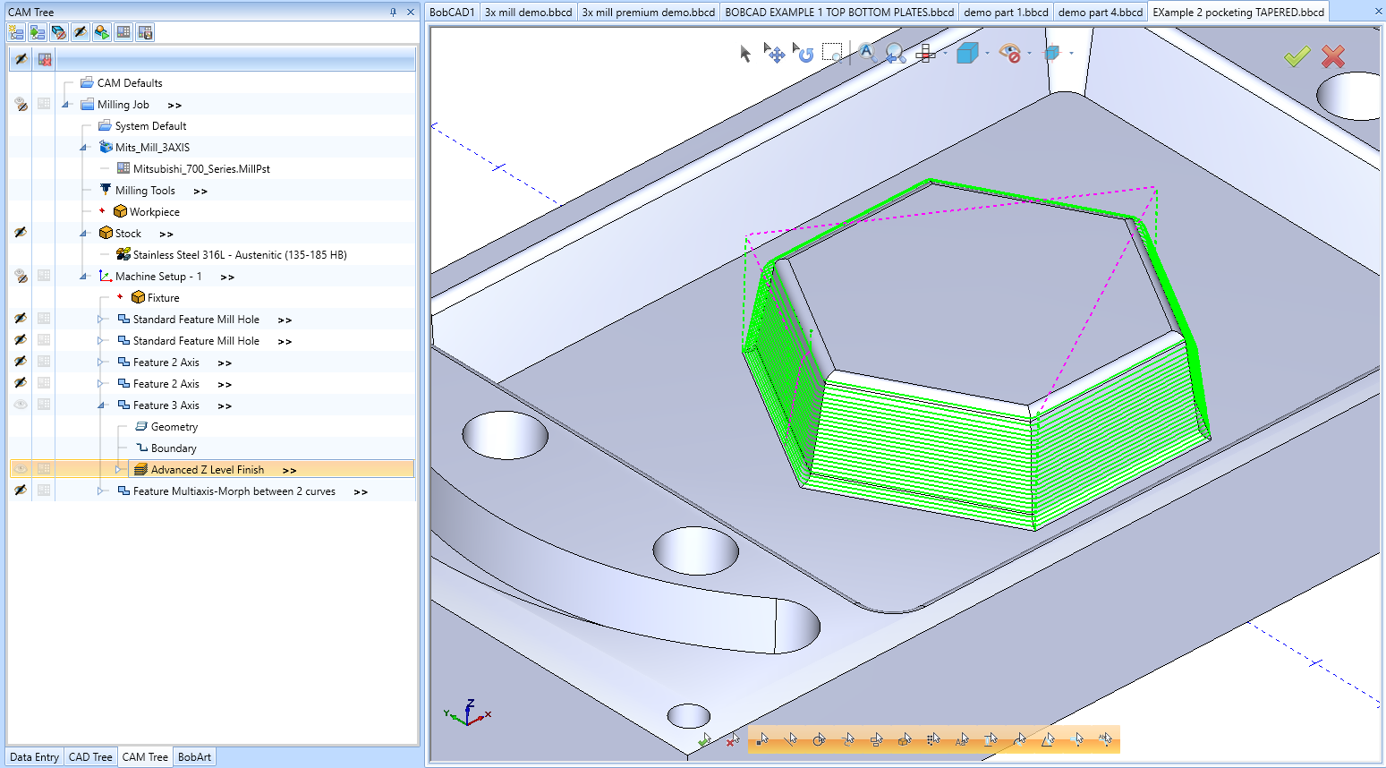 Milling Finish Pro Vs Premium - BobCAD-CAM - BobCAD-CAM